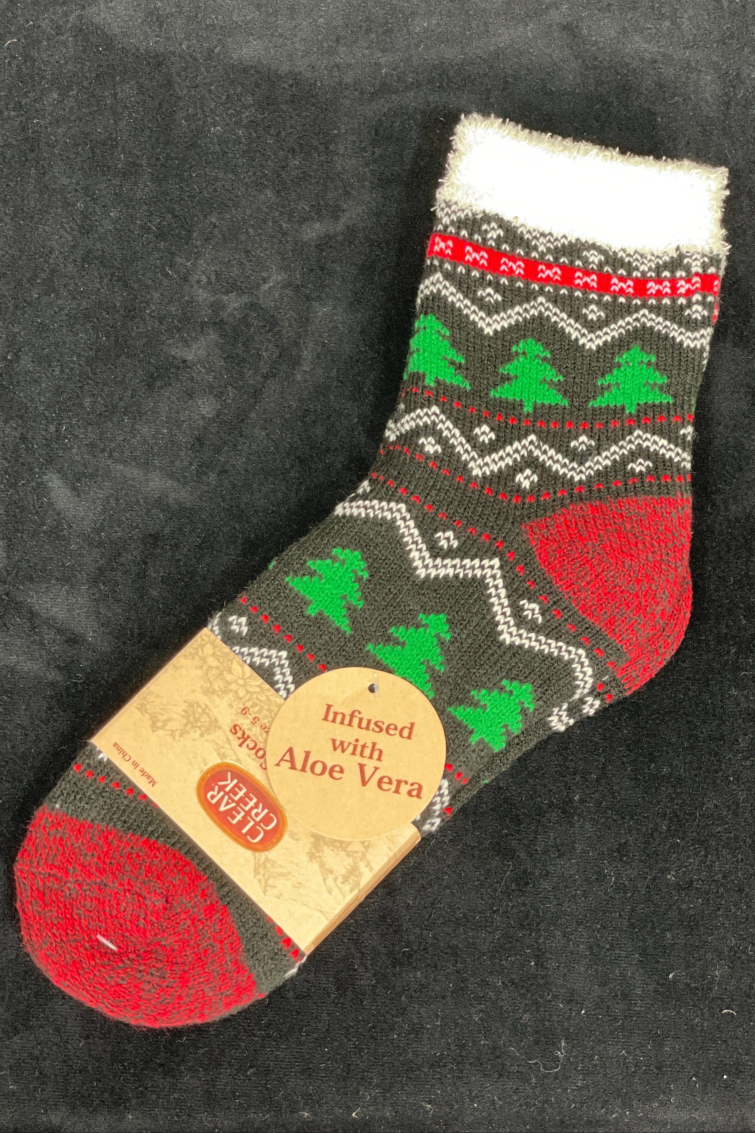 Black Tree Aloe Cabin Sock – Jean Marie's