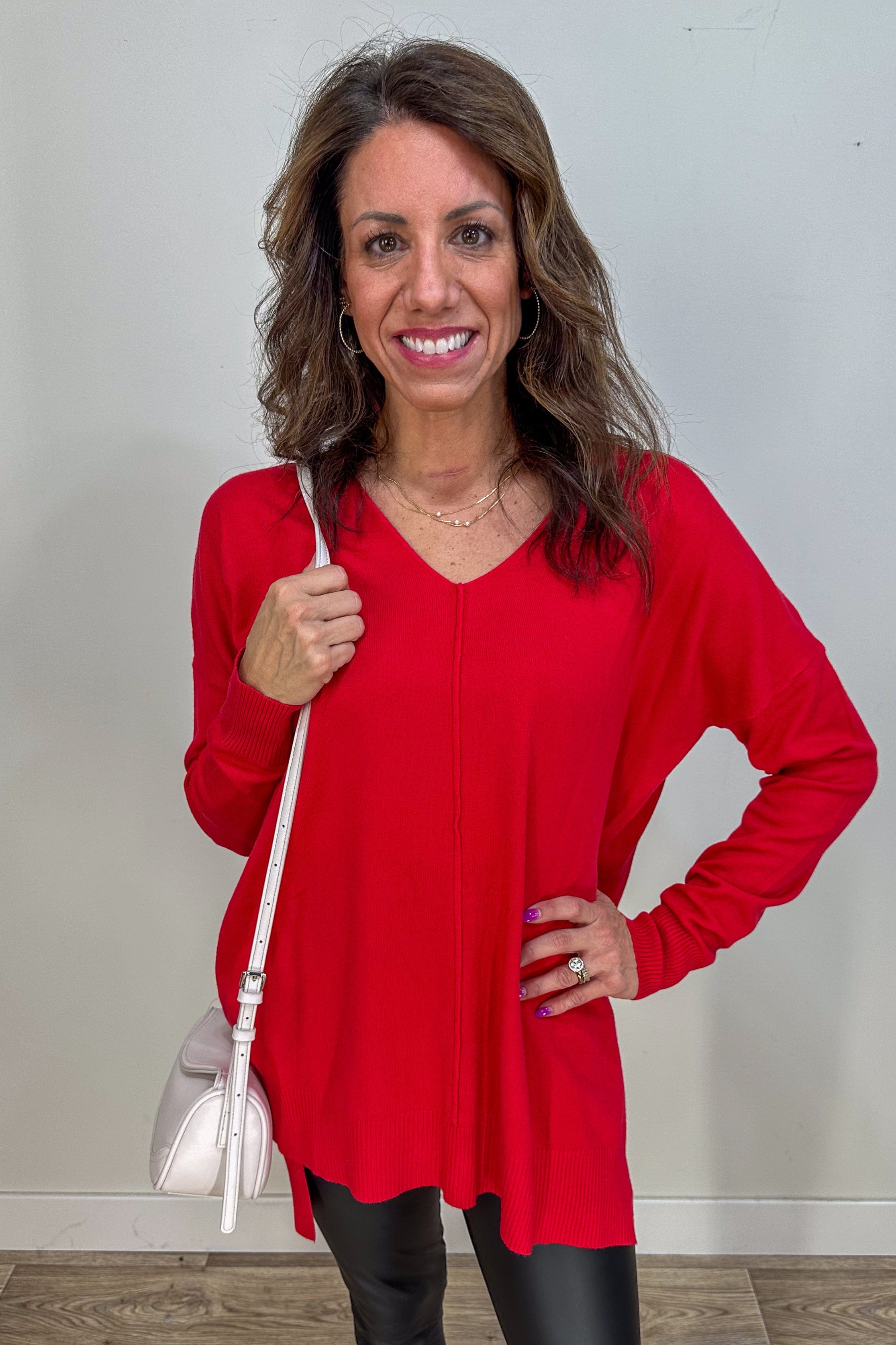 Ruby V-Neck Butter Sweater – Jean Marie's